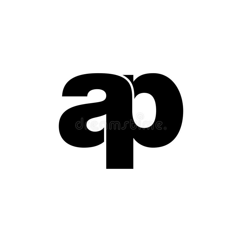Letter AP Simple Monogram Logo Icon Design. Stock Vector - Illustration ...