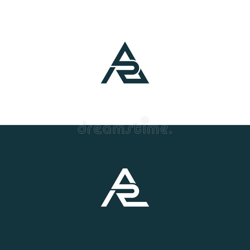 Letter Ar or Ar Initial with Modern Abstract Monogram Logo Design ...