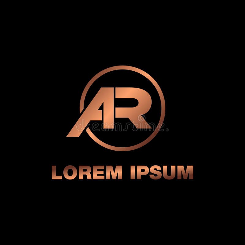 Letter AR Simple Logo Icon Design Vector Stock Vector - Illustration of ...