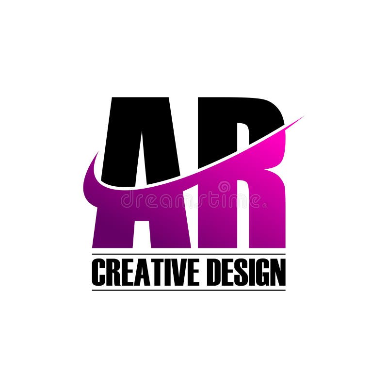 Letter AR Simple Monogram Logo Icon Design. Stock Vector - Illustration ...