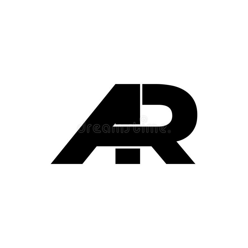 Letter AR Simple Monogram Logo Icon Design. Stock Vector - Illustration ...