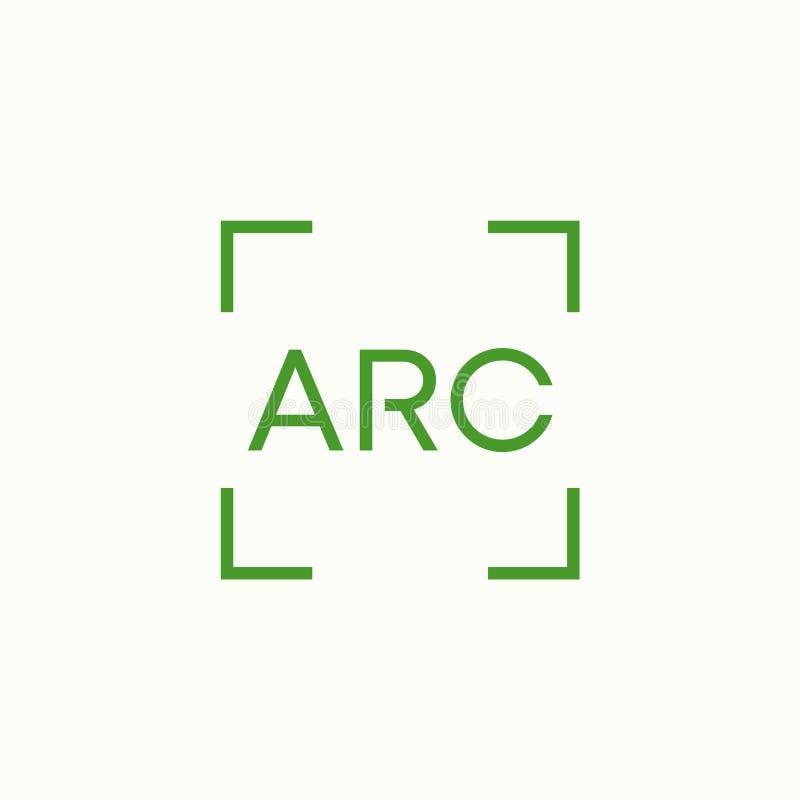 Letter ARC Font with Cut Rectangular Capture. Related To Initial ...