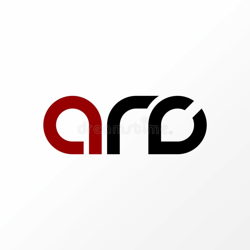 Letter ARC Font with Cutting Unique. Related To Initial Typography ...