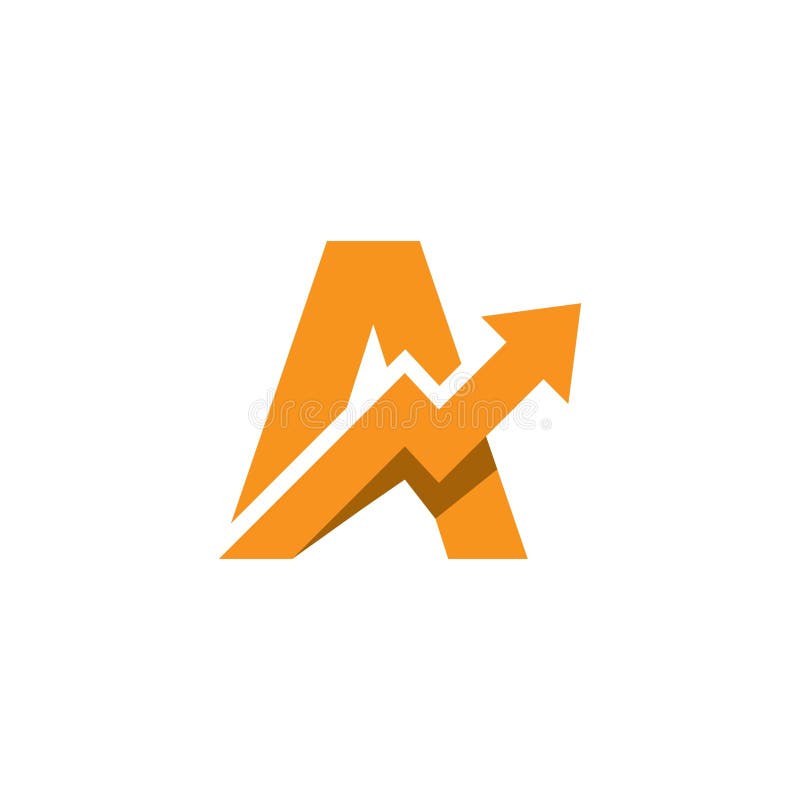 Letter a with Arrow Logo Icon Vector Template Stock Vector ...