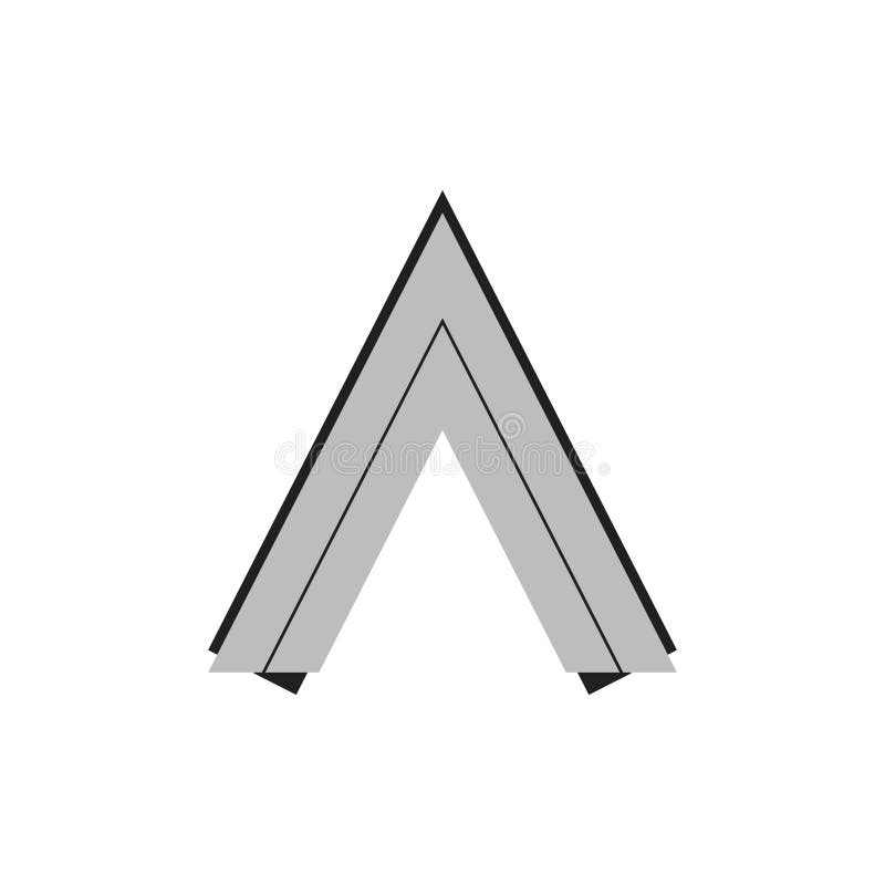 Letter a Arrow Simple Shadow Logo Vector Stock Vector - Illustration of ...