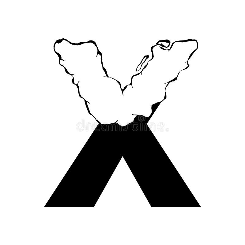 Letter Art with Smoke Effect Logo Template Design Stock Vector ...