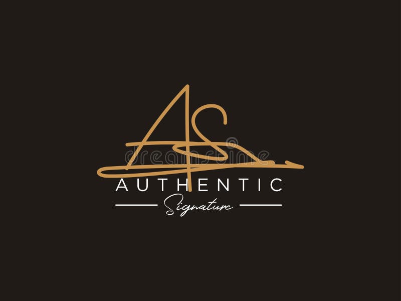 As Monogram Signature Stock Illustrations – 391 As Monogram Signature ...