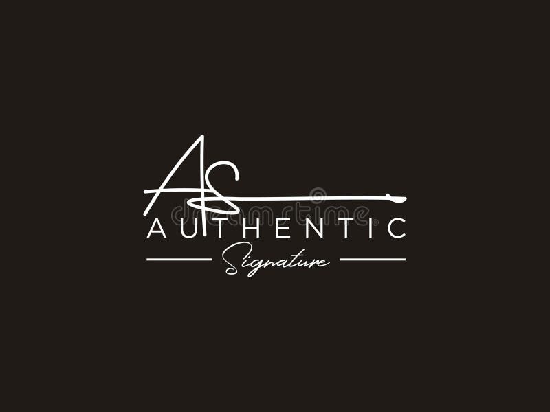 As Monogram Signature Stock Illustrations – 391 As Monogram Signature ...