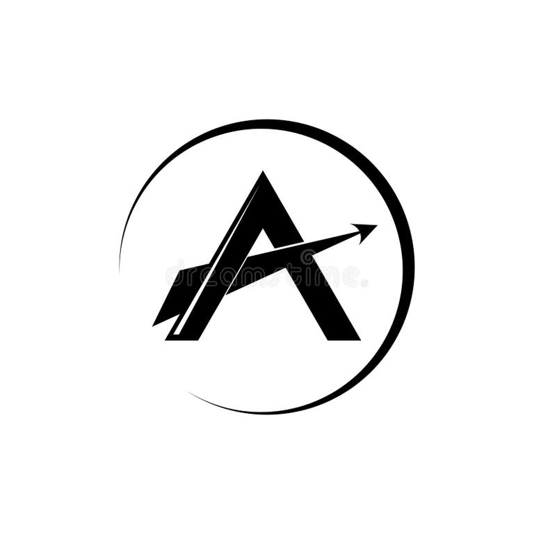 Letter a Athena Logo Vector Stock Illustration - Illustration of head ...