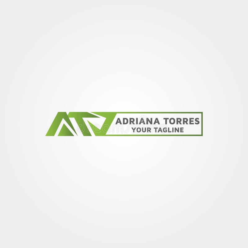 Letter ATV Vector Logo Design Stock Vector - Illustration of card ...