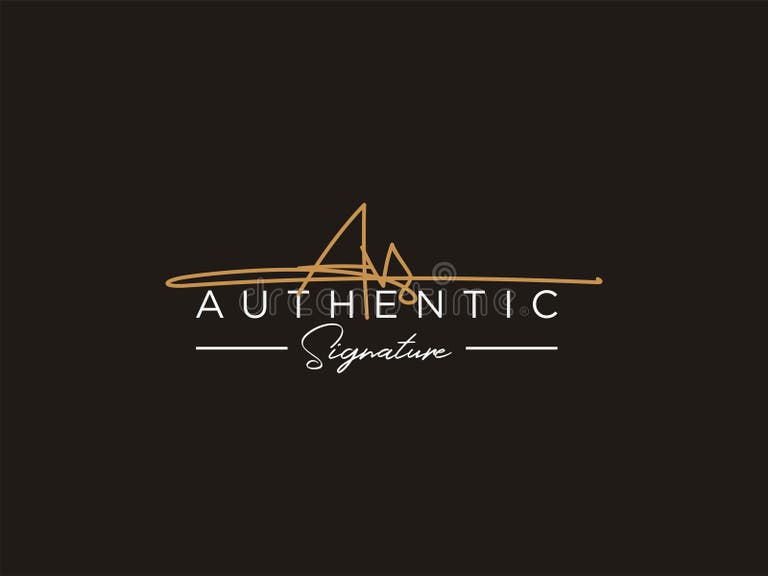 Letter AV Signature Logo Template Vector Stock Vector - Illustration of ...