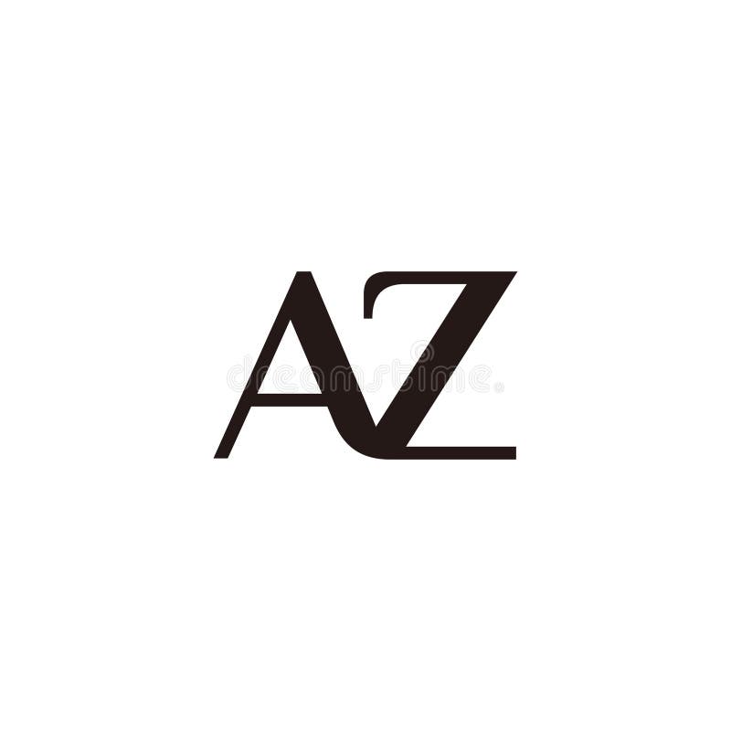 Letter Avz Simple Linked Geometric Logo Vector Stock Vector ...