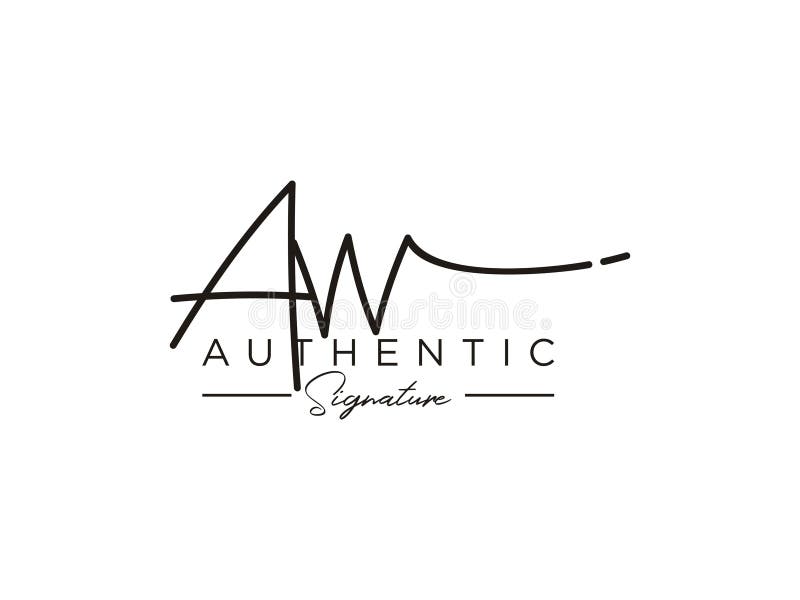 Aw Signature Stock Illustrations – 329 Aw Signature Stock Illustrations ...