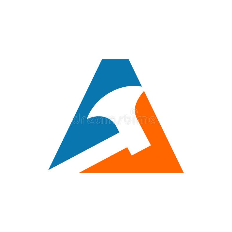 Letter a Axe Logo Icon Design Template Elements, Vector Illustration ...