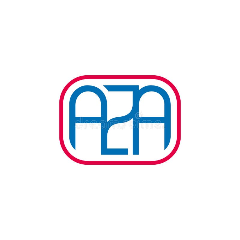 Letter Aza Circles Linked Font Colorful Simple Logo Vector Stock Vector ...