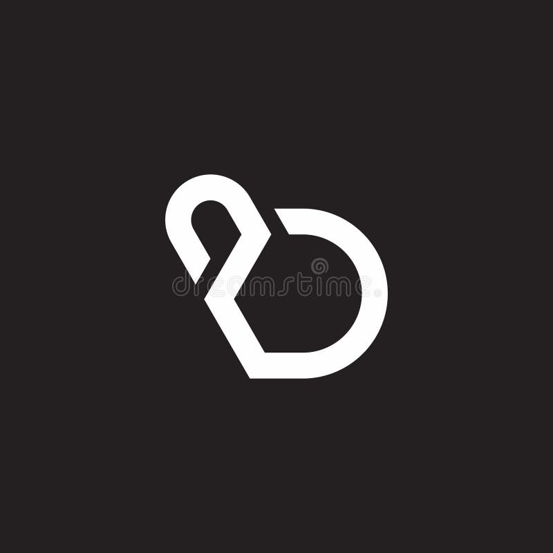 Letter B Abstract Lock Simple Geometric Logo Vector Stock Vector ...