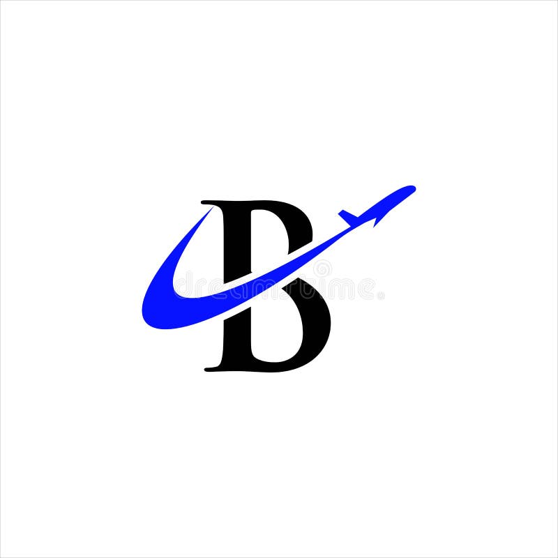 Letter B Aircraft Logo Graphic Modern Symbol Icon Stock Vector ...
