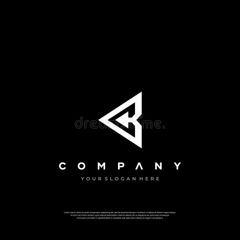 Letter B arrow Logo Back stock vector. Illustration of abstract - 322296395