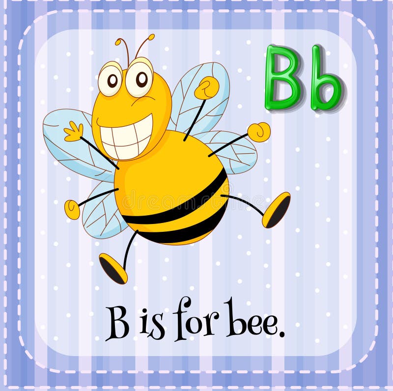 Flashcard Letter Bee Stock Illustrations – 78 Flashcard Letter Bee ...