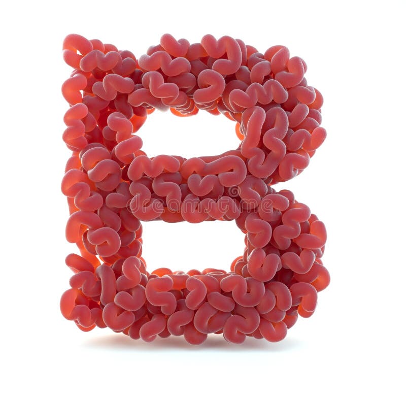 Brain Alphabet Isolated on White Background.Brain Font. Stock ...