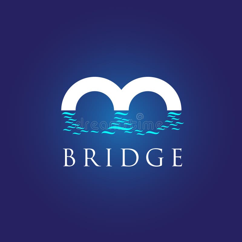 B Letter Bridge Symbol Vector Stock Vector - Illustration of industry ...