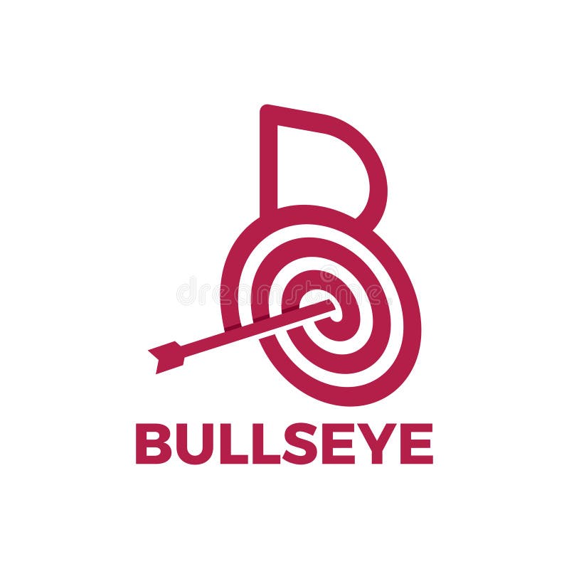 Letter B Bullseye Logo Vector Template Stock Vector - Illustration of ...