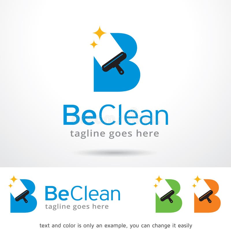 Letter B Clean Logo Template Design Vector Stock Vector - Illustration ...