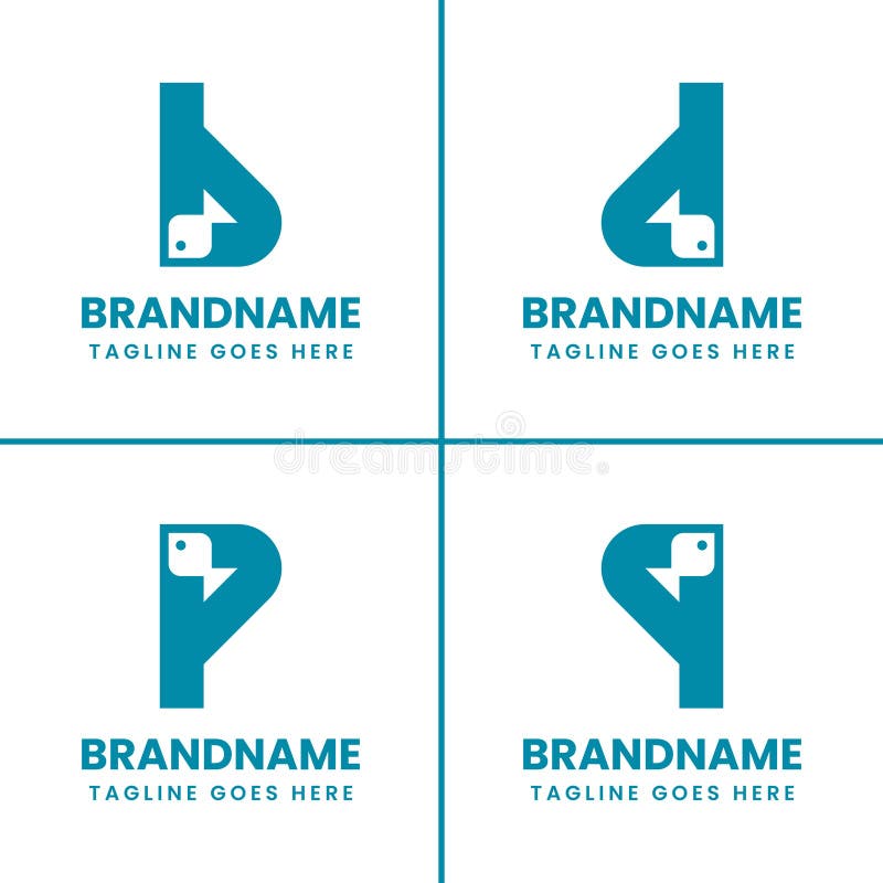 Letter B D P Q Fish Logo, Symbolizing Adaptability, Fluidity, and Unity ...