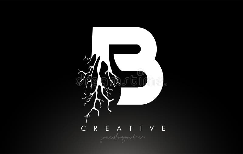 Letter B Design Logo with Creative Tree Branch. B Letter Tree Icon Logo ...