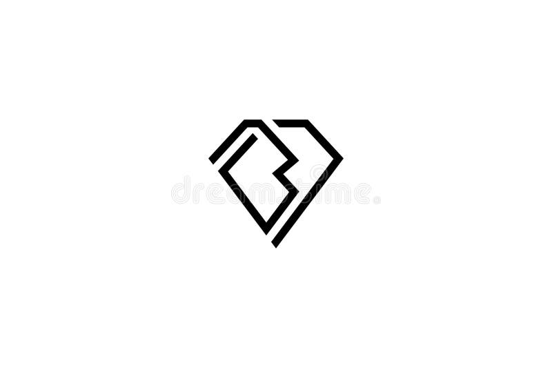 Letter B Diamond Logo Design Stock Illustrations – 630 Letter B Diamond ...