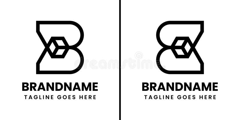 Letter B and E Box Logo, Symbolizing Balance, Harmony, and Structure ...