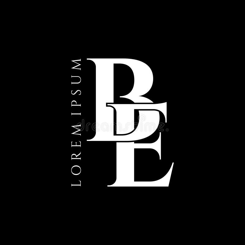 B E Monogram Letters Stock Illustrations – 107 B E Monogram Letters ...