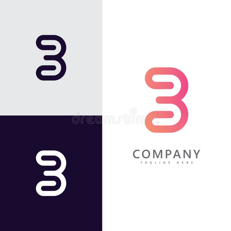 Letter B. Emblem, Logo and Identity Icon Templates Stock Vector ...