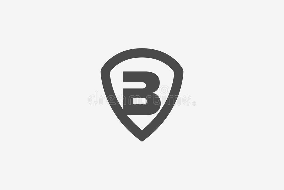 Letter B emblem logo stock vector. Illustration of cartoon - 282360384