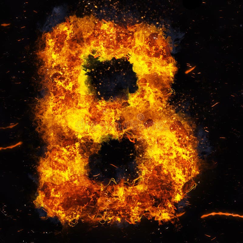 Letter R Flame Explosion Shape with Embers and Sparks Stock ...