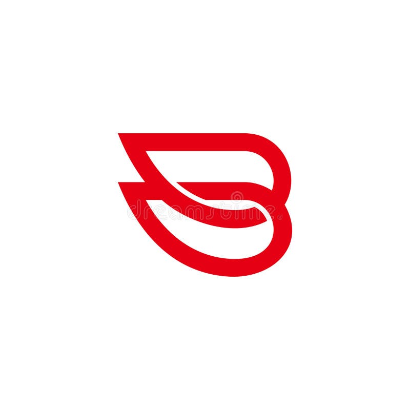 Letter B Flame Motion Fast Logo Vector Stock Vector - Illustration of ...