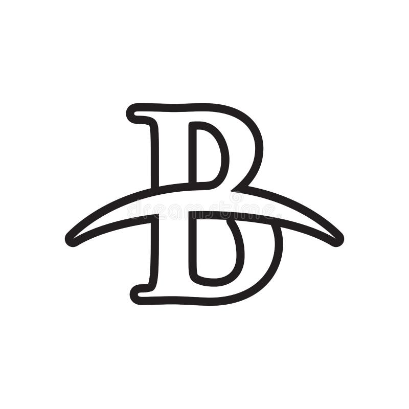 Letter B Icon Symbol Design Vector Stock Vector - Illustration of ...