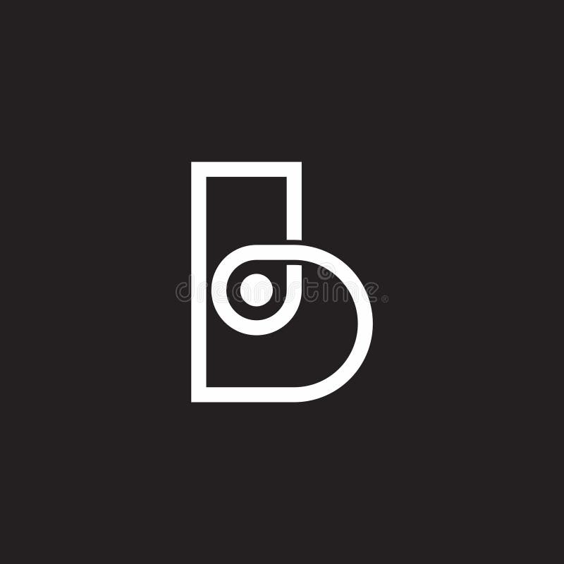 Letter B Infinity Line Geometric Logo Vector Stock Vector ...