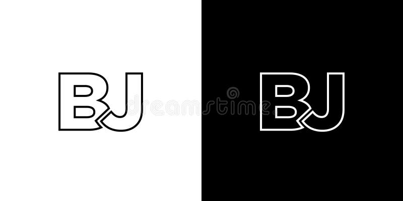 Letter B and J, BJ Logo Design Template. Minimal Monogram Initial Based ...