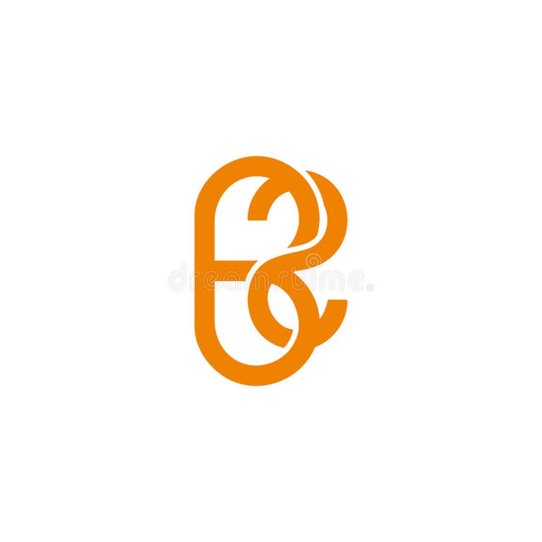 Letter B2 Linked Yellow Overlap Logo Vector Stock Vector - Illustration ...