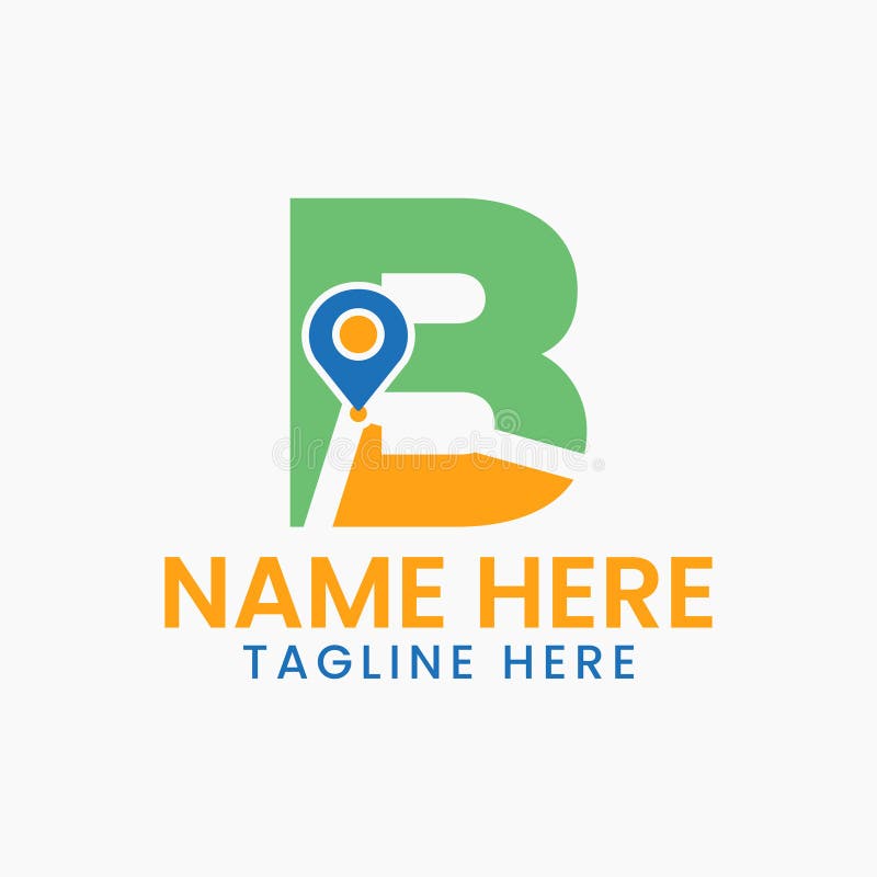 Letter B Location Logo Concept with Gps Symbol, Pin Icon Template Stock ... Letter B Location Logo Concept with Gps Symbol, Pin Icon Template Stock ...