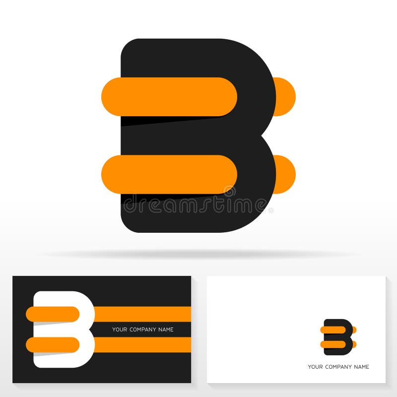 Letter B Logo and Business Card Templates. Stock Vector - Illustration ...