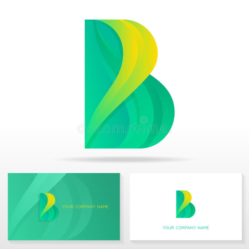 Letter B Logo and Business Card Templates. Stock Vector - Illustration ...