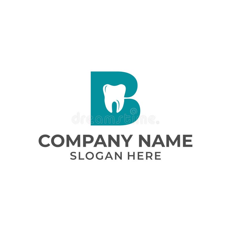 Letter B Logo Dental. B Dental Logo Template Stock Vector ...
