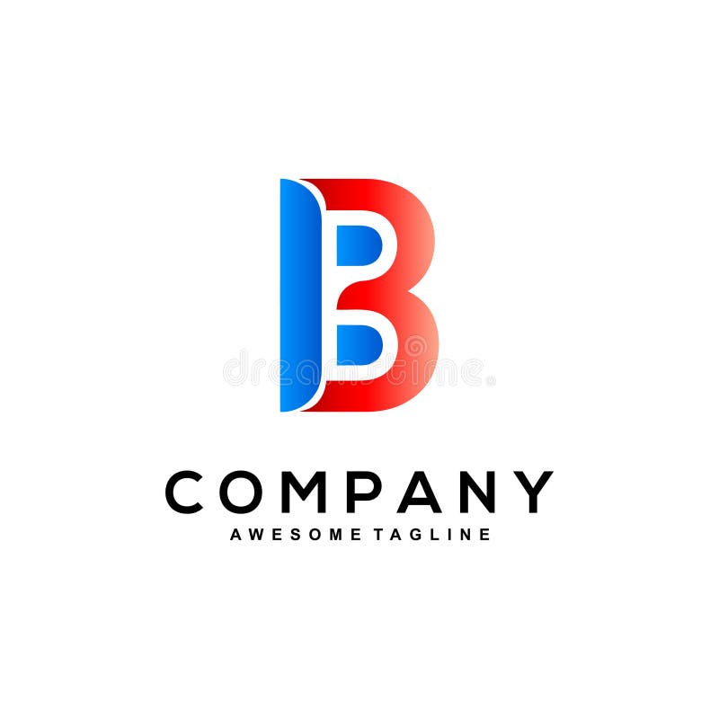Letter B Logo Design for Business Stock Vector - Illustration of trendy ...