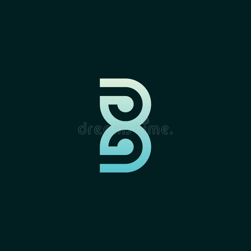 Letter B Logo Design. B Icon Vector Stock Vector - Illustration of ...