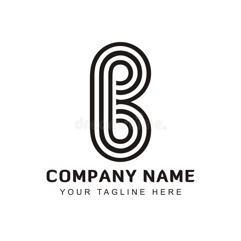 Letter B Logo Design Inspiration Vector Stock Vector - Illustration of ...