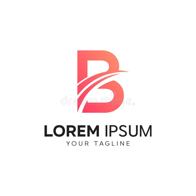 Letter B Logo Design Template Vector Illustration Stock Vector ...