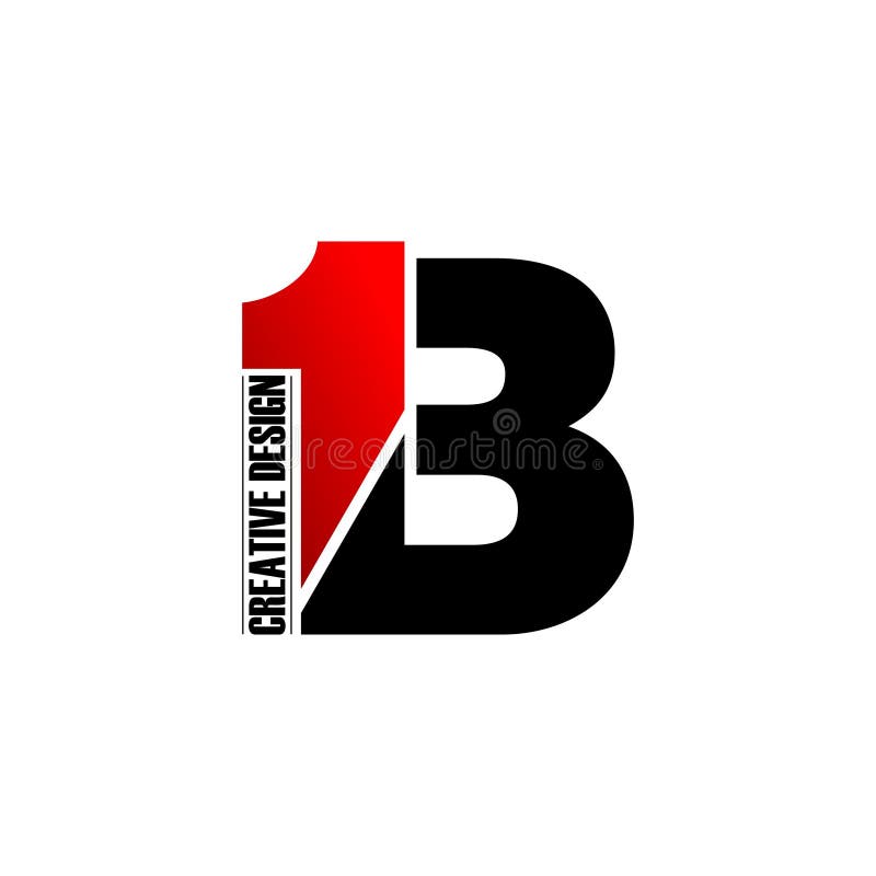 Letter 1B Monogram Logo Icon Design Vector. Stock Vector - Illustration ...