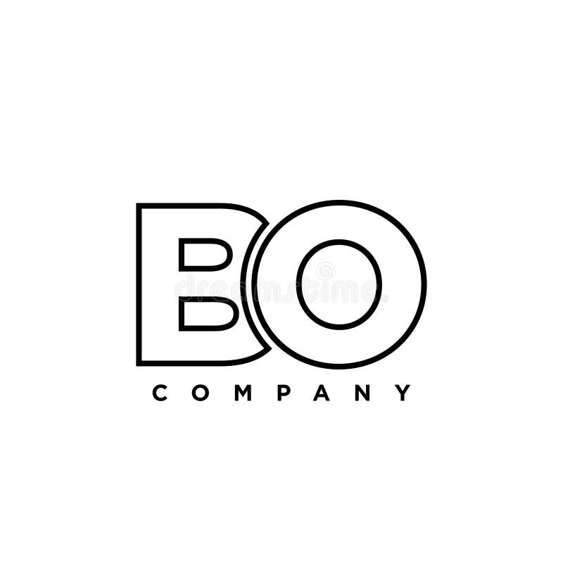 Letter B and O, BO Logo Design Template. Minimal Monogram Initial Based ...